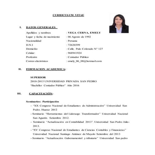 Curriculum vitae | DOCX