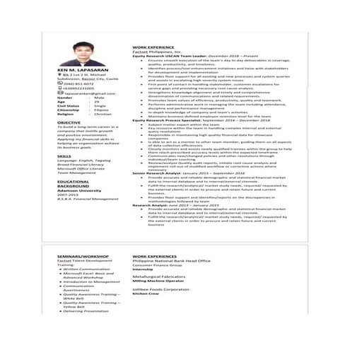 Curriculum vitae | PDF | Career Planning | Careers