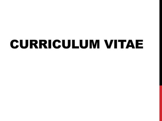 power point curriculum vitae pengertian contoh | PPTX