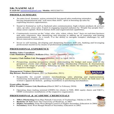 Anil Kumar - Curriculum Vitae | DOC