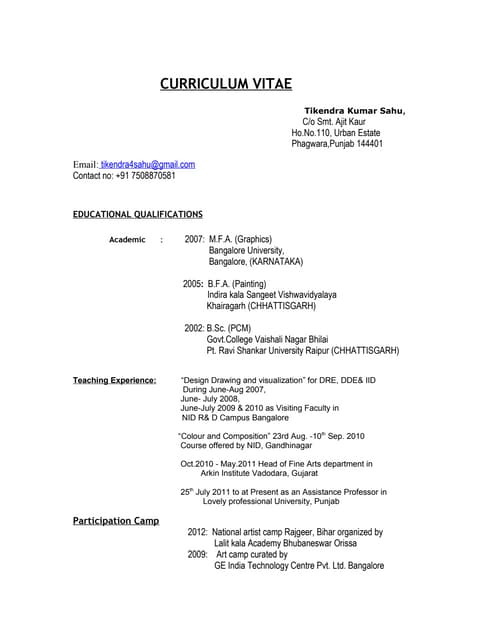 parul resume 4 | PDF