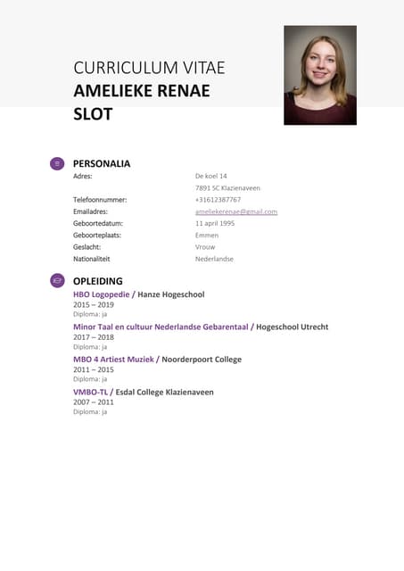 Petra Holtkamp cv 2015 | PDF