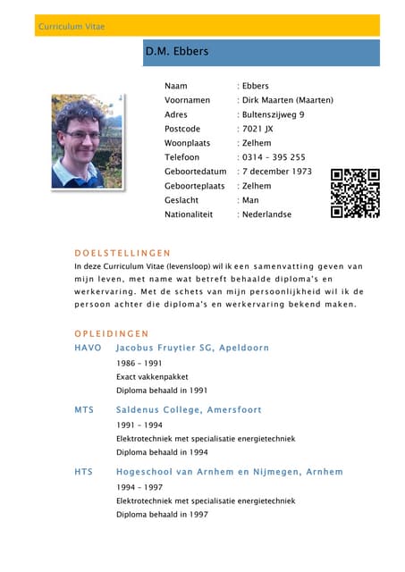 Curriculum vitae Henk van den Bosch | PDF