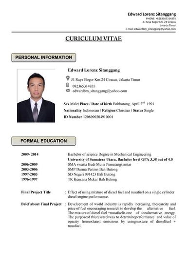 CV and Supporting Document | PDF