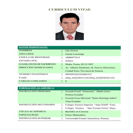 Curriculum Vitae Jose Carlos Rivero | PDF