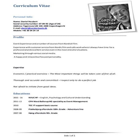 Curriculum vitae | DOCX