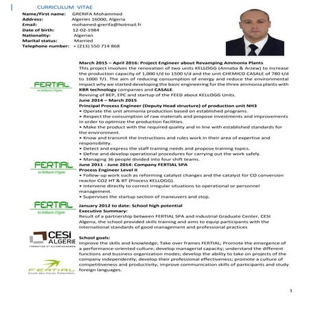 Curriculum vitae GM | PDF