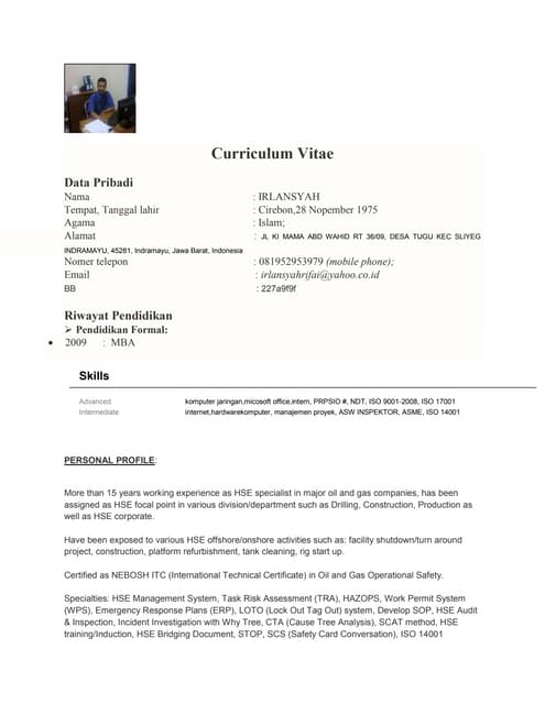 Curriculum Vitae for Sifiso M. Zulu | DOC | Careers