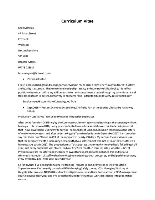 DAN JORDAN CV 26.10.15