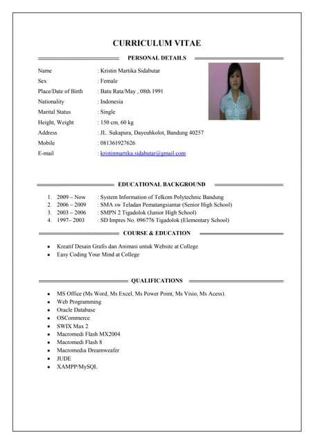 Curriculum Vitae | PDF