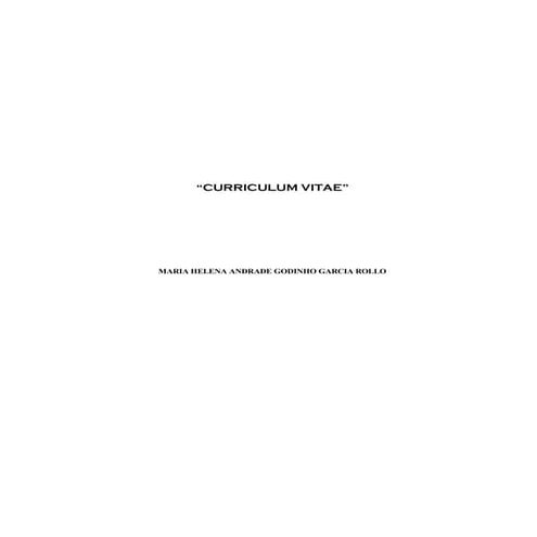 CV Maria Rollo | PDF