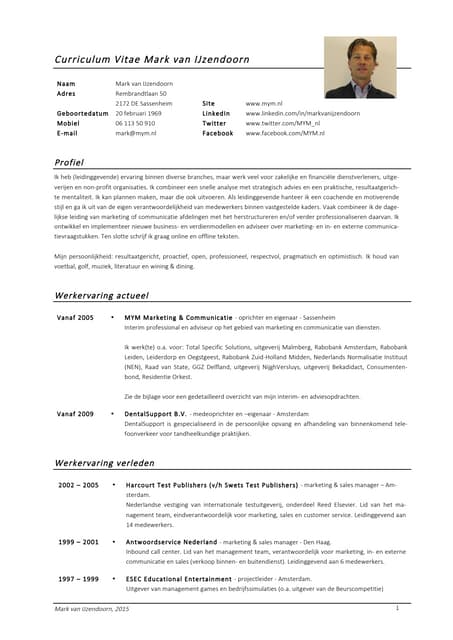 Curriculum Vitae Marlijne Willemsen | DOC | Business | Business and Finance