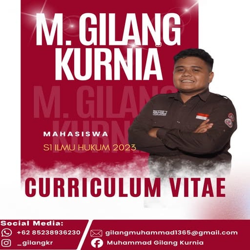 Curriculum Vitae Muhammad Gilang Kurnia. | PDF