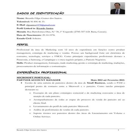 Curriculum vitae pt | PDF