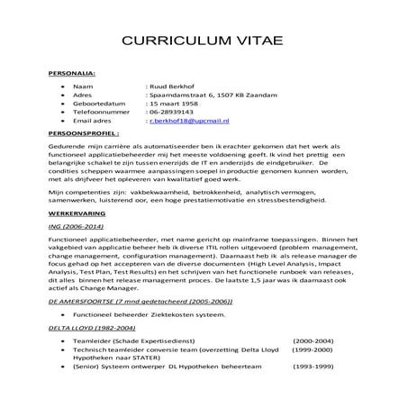 Curriculum vitae r.f. berkhof | DOCX