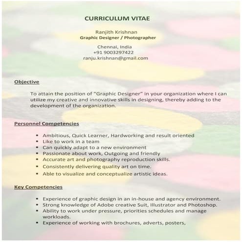 Art Student Resume Sample | PDF