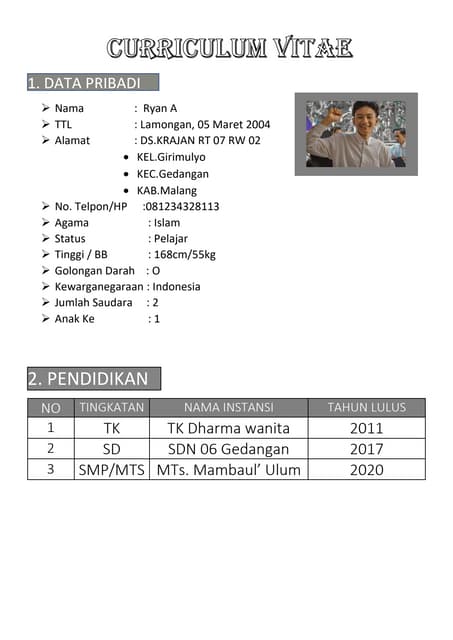Dicky ardiansyah curriculum vitae | PDF