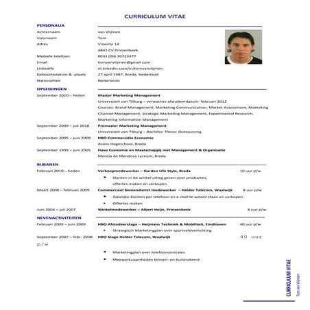 Curriculum Vitae | DOC | Business | Business and Finance