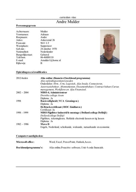 Curriculum vitae 2 | PDF