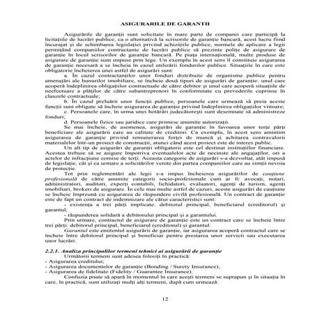 Curs asigurarile de garantii | DOC
