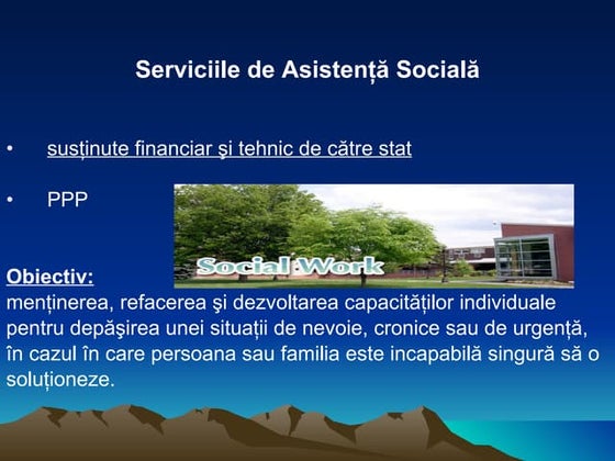 Sisteme Moderne De Asistenta Sociala | PPT