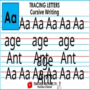 Cursive Tracing Letters.pptx powerpoint 1 | PPTX