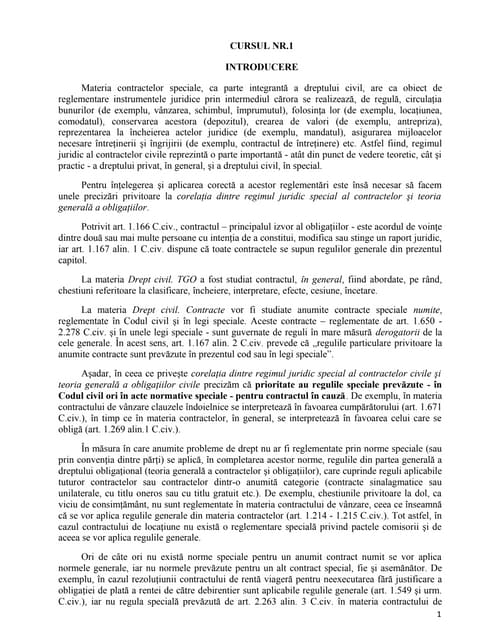 Teoria generala a contractului | PDF