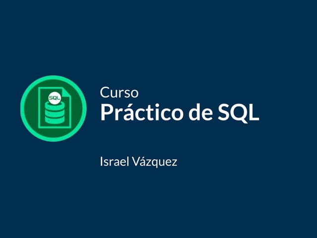 Curso Curso Practico De Sql Slidesplatzipdf