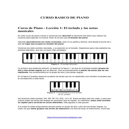 Las notas musicales. inglés español | PDF