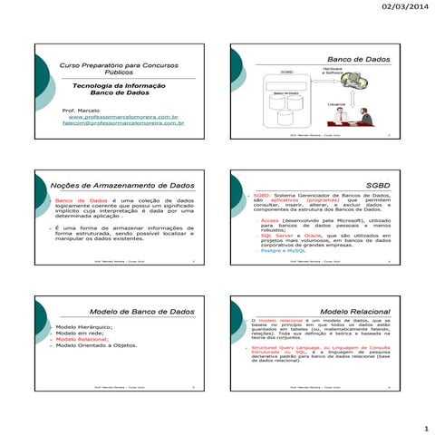 Curso de banco de dados | PDF