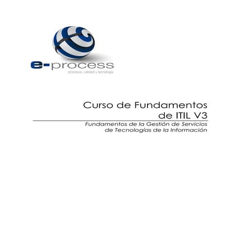 Fundamentos Da Itil V3 | PPTX