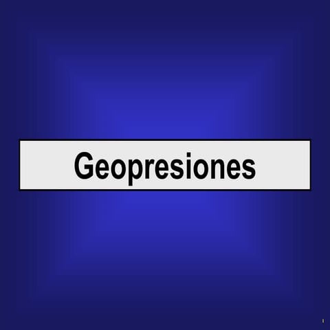 Curso de GEOPRESIONES, perforación de pozos | PDF