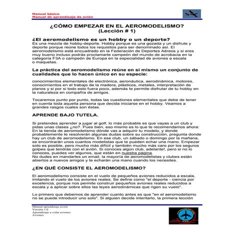 Curso De Vuelo Avion | PDF