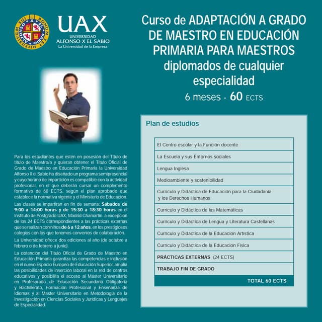Tarjeta informativa Curso educación primaria | PDF