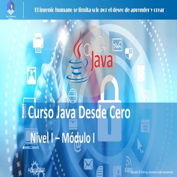Curso java desde cero nivel i - modulo i | PDF