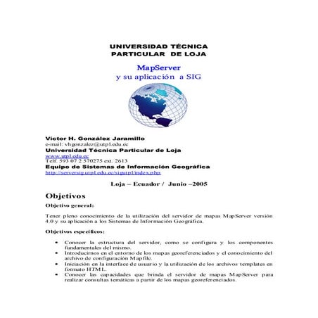 Curso mapserver | PDF