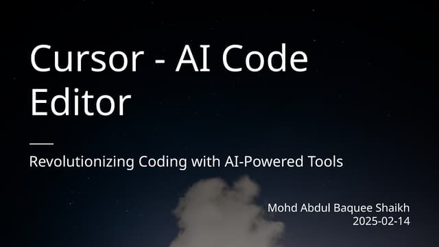 Cursor Ai Code Editor Revolutionizing Coding With Ai Powered Tools 5340