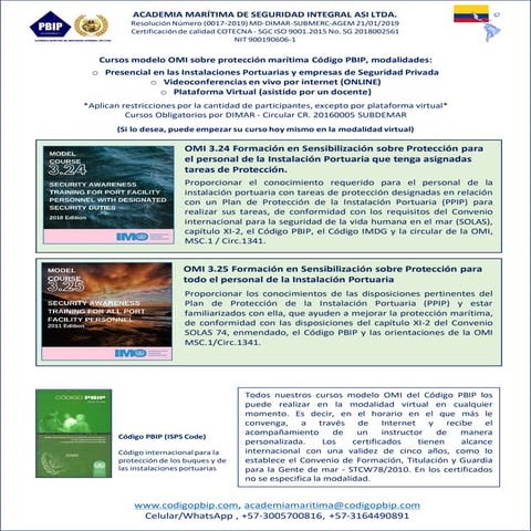 Cursos omi 3.24 y omi 3.25