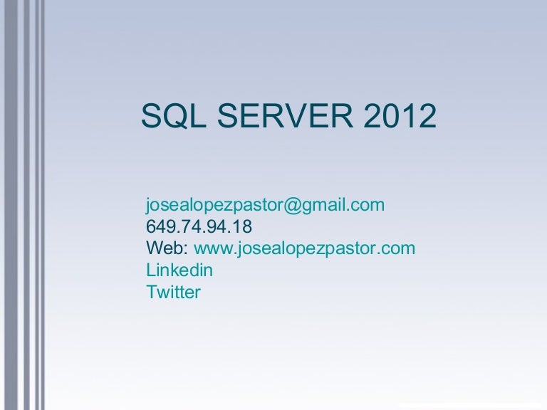 Curso sql server - montanalasopa