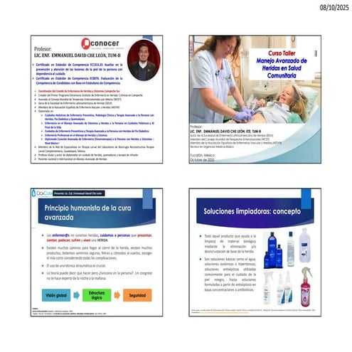CURSO BASICO DE FUNDAMENTOS DE CURACION AVANZADA DE HERIDAS EN PRIMER ...