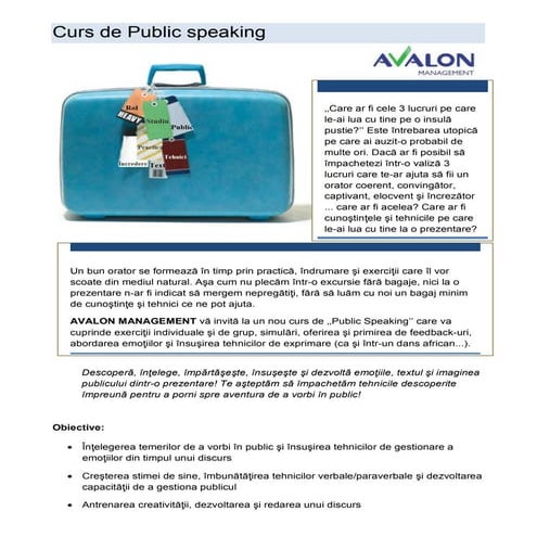 Curs Public Speaking | PDF