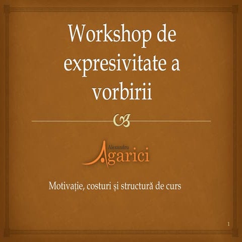 Cursuri expresivitatea vorbirii | PDF