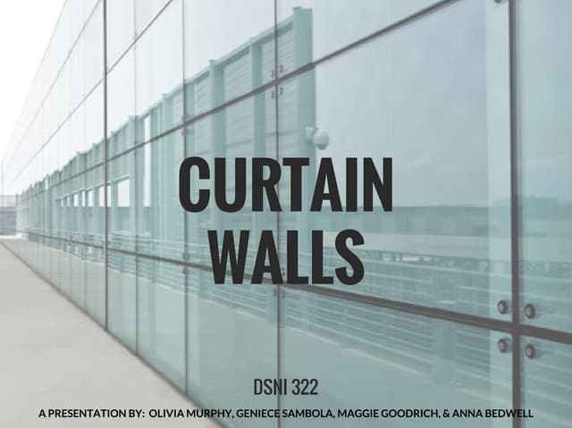 BUILDING TECHNOLOGY - Wall Panel Systems | PPTX