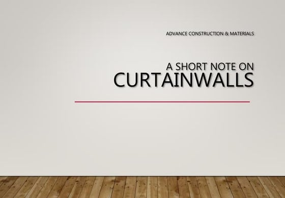 Building Technology Wall Panel Systems Pptx