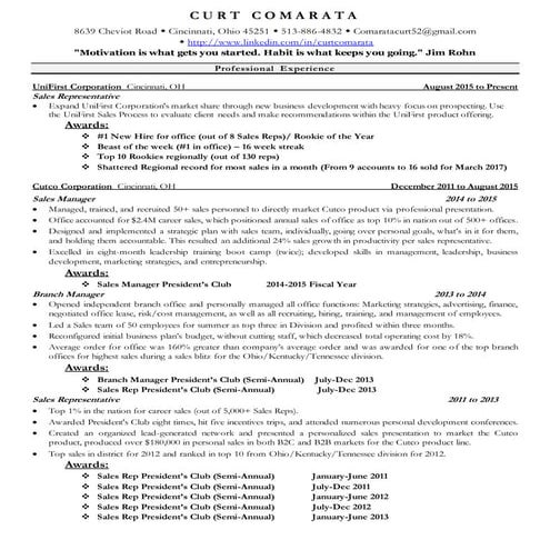 My Cutco CEO Recommendation Letter | PDF
