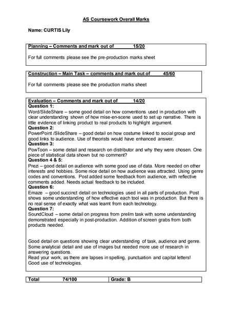 evaluation and overall feedback sheet | PDF