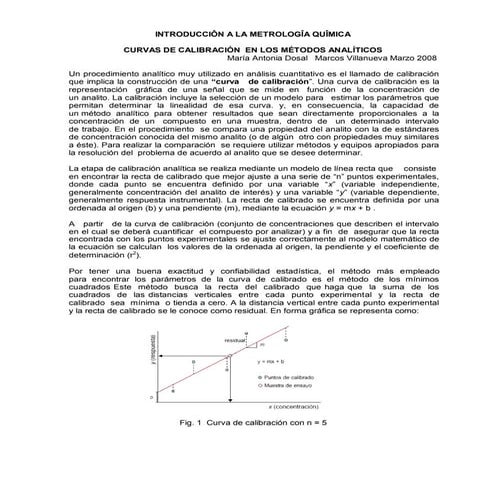 Curvas de calibrado | PDF