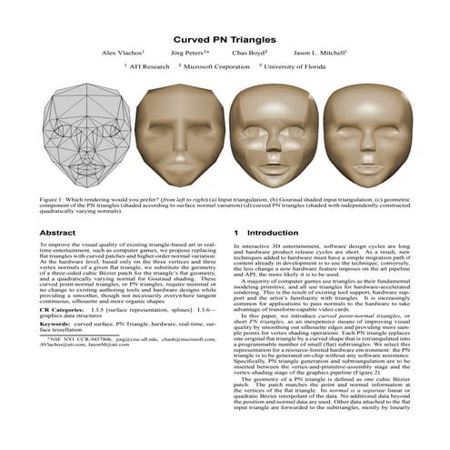 Curved PN Triangles | PDF
