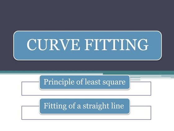 Curve fitting of exponential curve | PPT Curve fitting of exponential curve | PPT