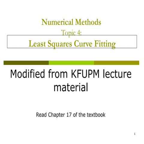 Curve fitting modified frommmm KFUPM.ppt